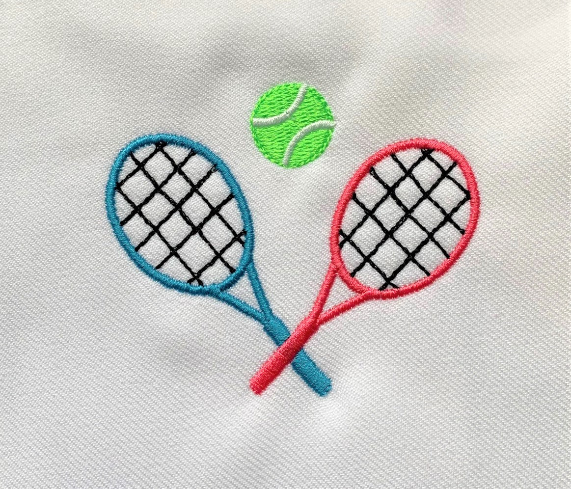 Tennis Rackets with Ball Embroidery Design | Mini Tennis Rackets ...