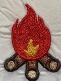 Campfire Embroidery Design | Camping Embroidery Design – Half Moon ...
